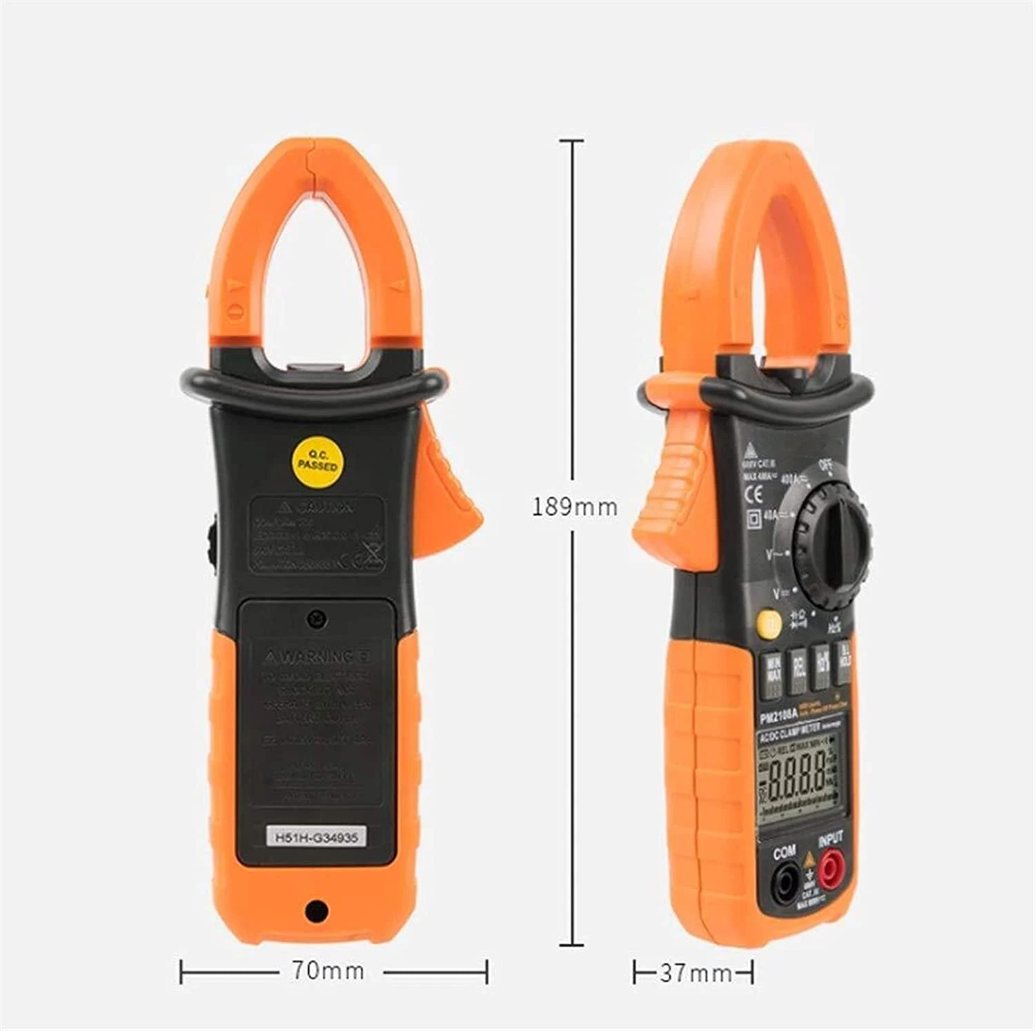 Portable Ac And Dc Clamp Ammeter High Precision Digital Clamp ...