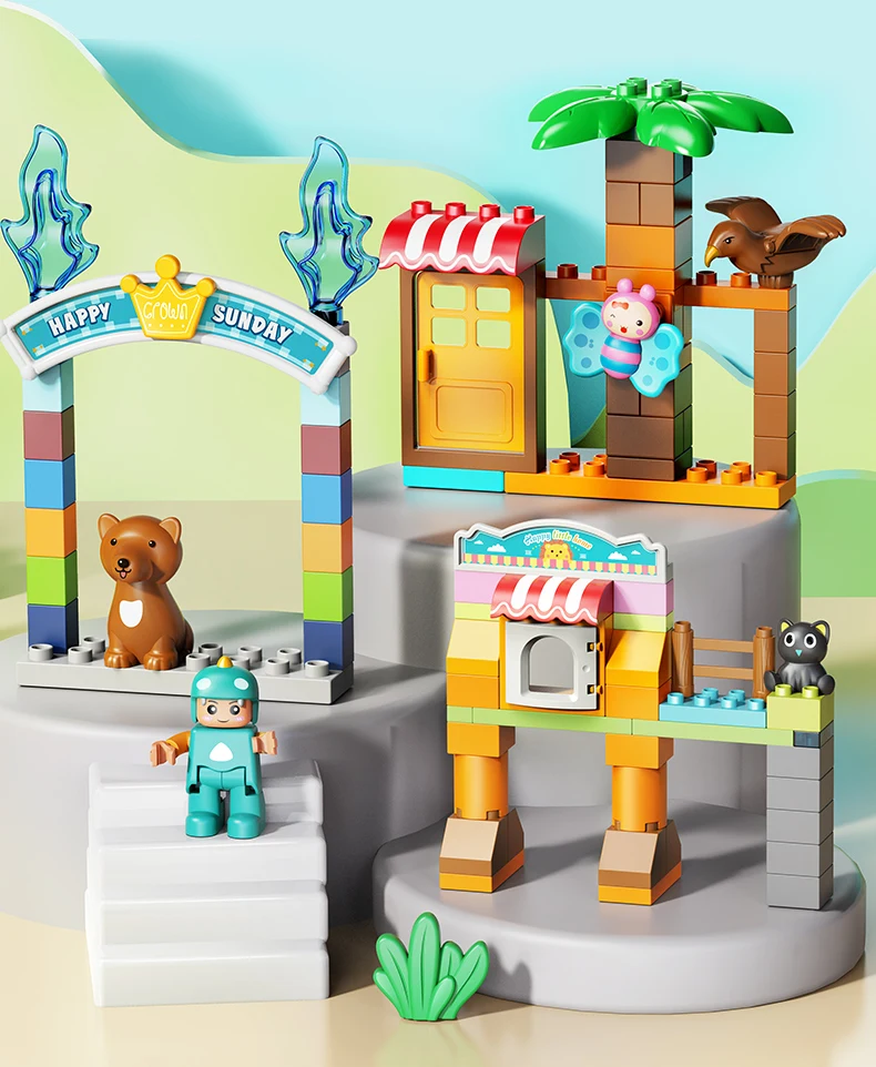 FEELO Ocean Zoo Building Blocks - Educational Fun for Kids