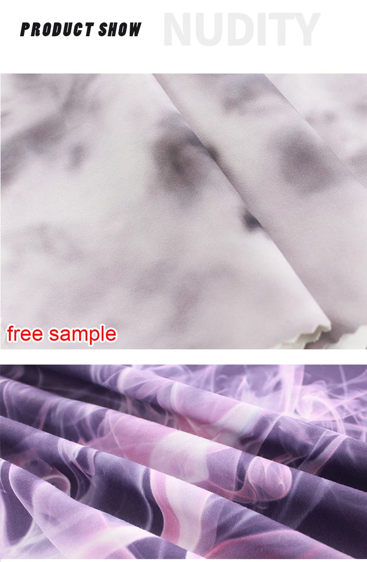 Custom Fabric Printing No MOQ Seaskin Women Nylon Spandex Leggings Fabric
