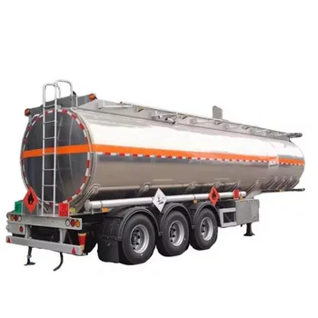 4 Compartments Fuel Tanker Semi Trailer Food Grade Stainless Steel ...