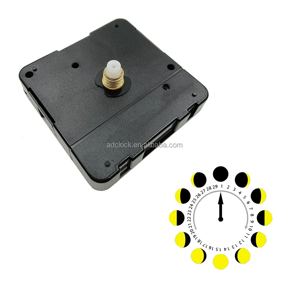 Quartz Moon Phase Clock Movement - Classic Lunar Mechanism