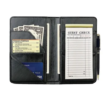 Restaurant Check Book Cafe Bar Receipt Holder Guest Presenter Engraving ...