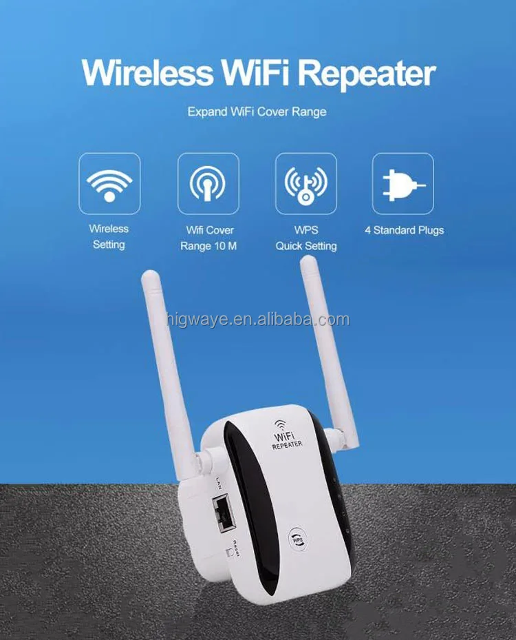 Mini Repeater 300mbps Signal Amplifier Home Smart Wifi Through Wall ...
