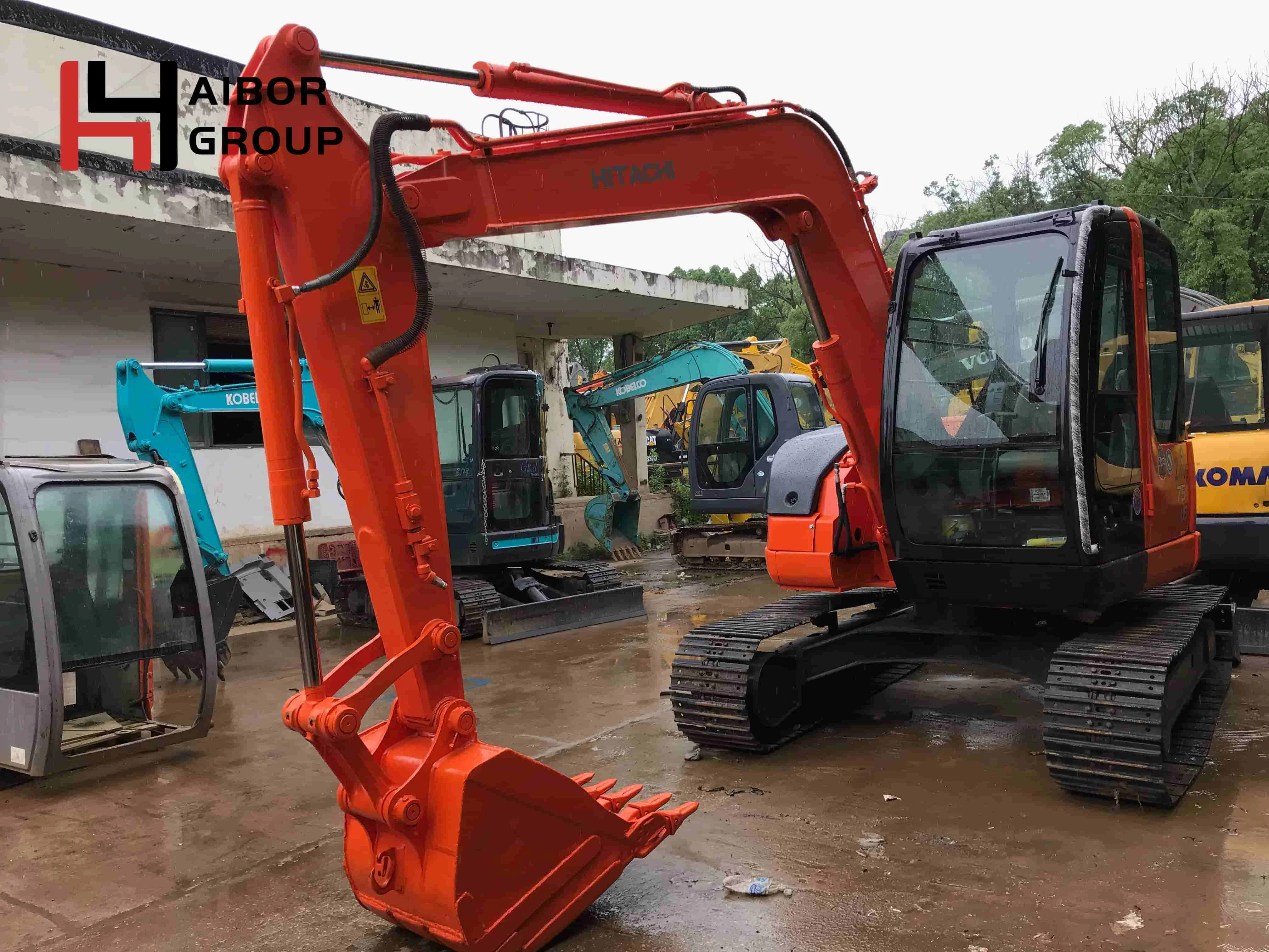 Used Original Japan Hitachi ZX75US Hydraulic Original Mini Excavator ...