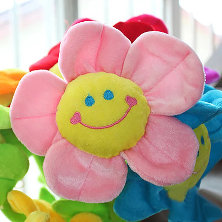 Plush Flower Bendable Stems Colorful Stuffed Flowers Plush Toy Durable ...