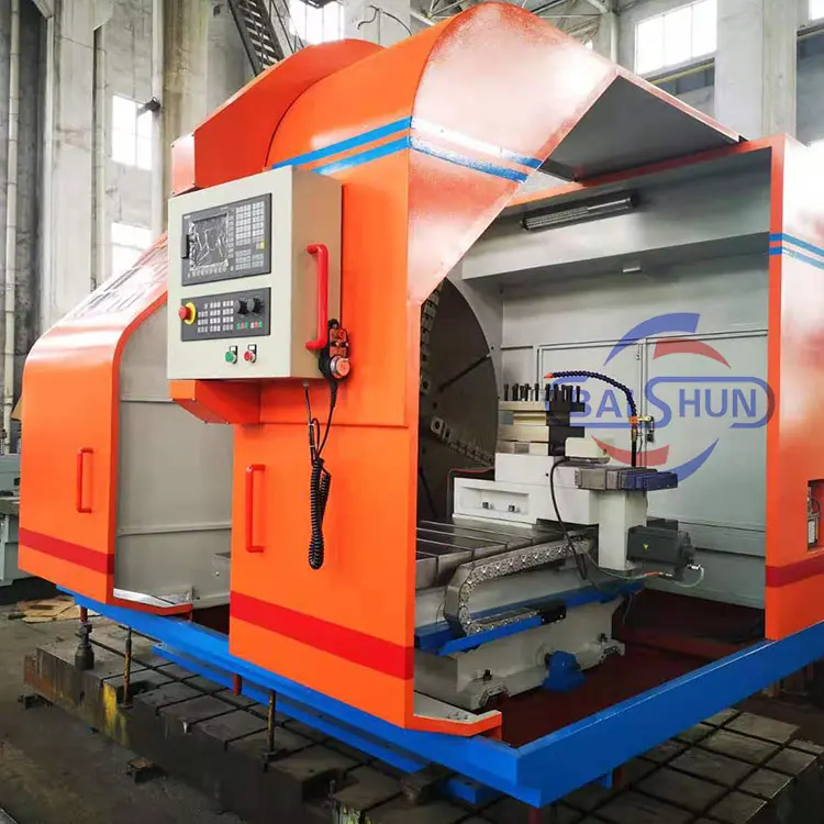 High Quality Flange Facing Lathe Horizontal Cnc Lathe With Milling ...