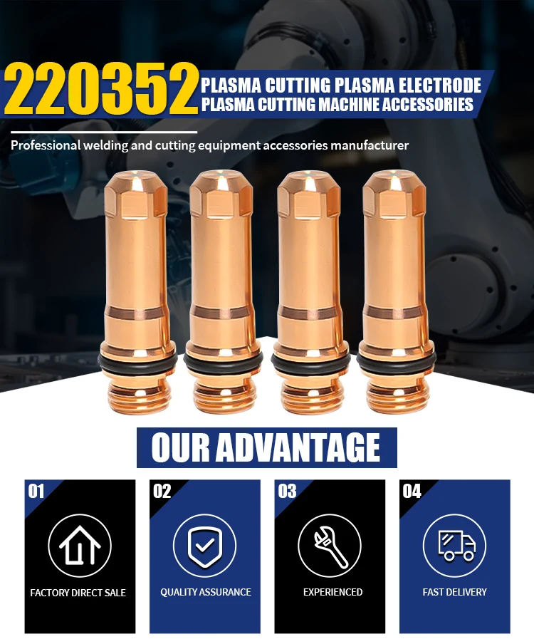 Hpr260 Plasma Cutting Consumables 200a Electrode 220352 - Buy Laser ...