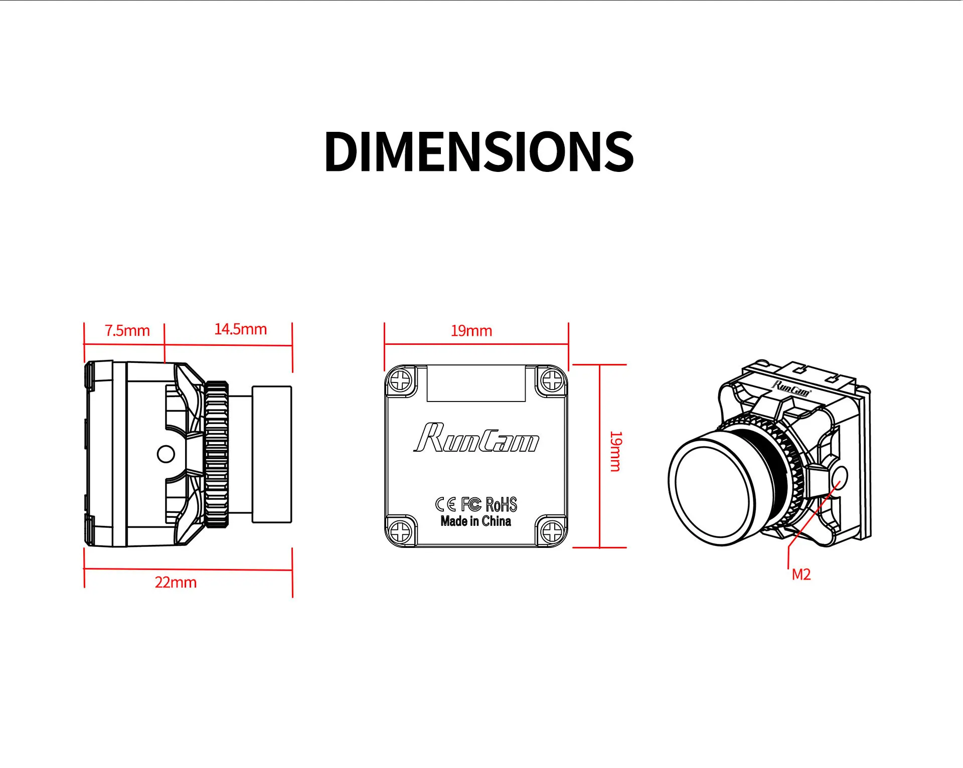 Runcam Phoenix 2 SE V2 - Compact FPV Racing Camera