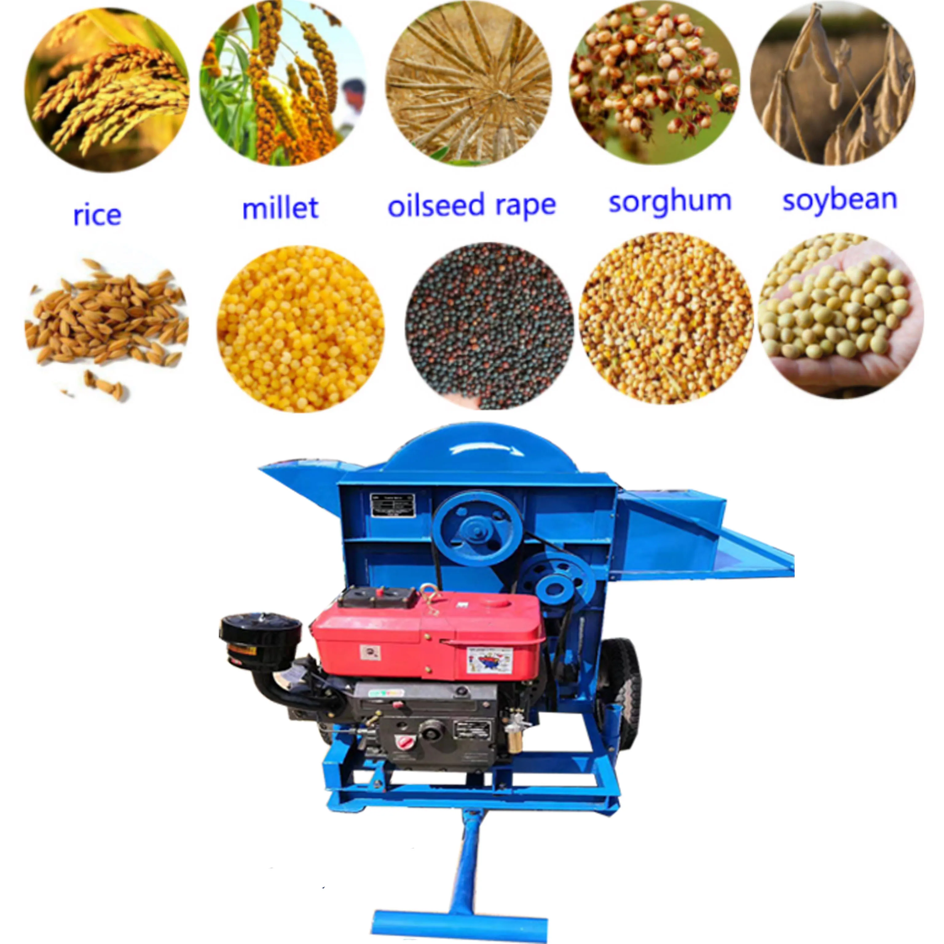 Best Sellers Rice Thresher Machine Maize Thresher Machine Peas Small ...