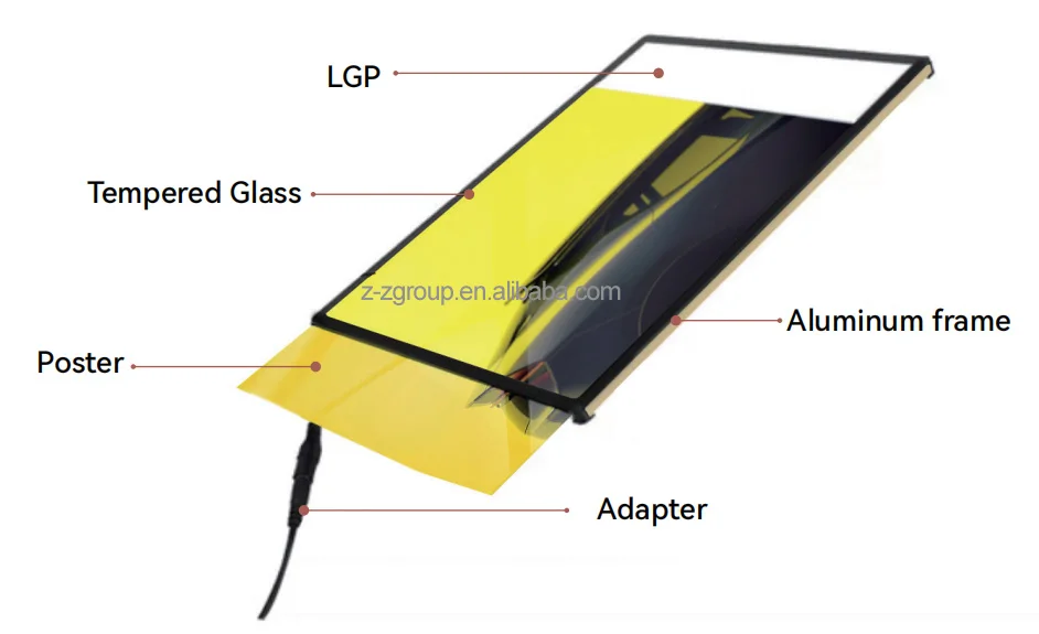 A2/ A3 Ceiling Type Light Box - Slim LED Advertising Display