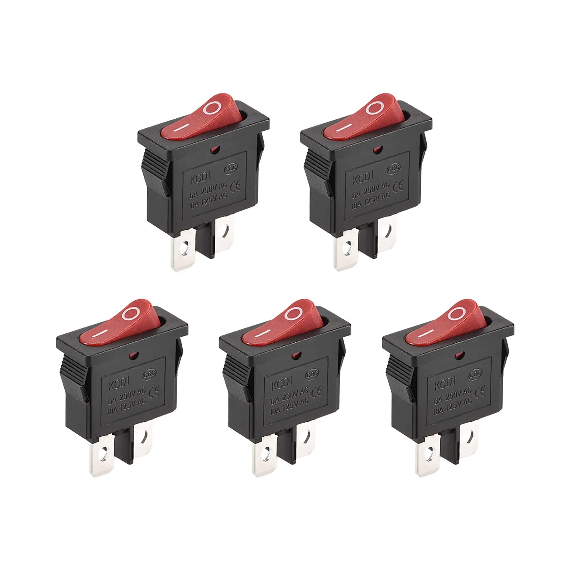 Red Boat Shape 3Pin On-Off Rocker Switch 2Pin On-Off Rocker Switches ...