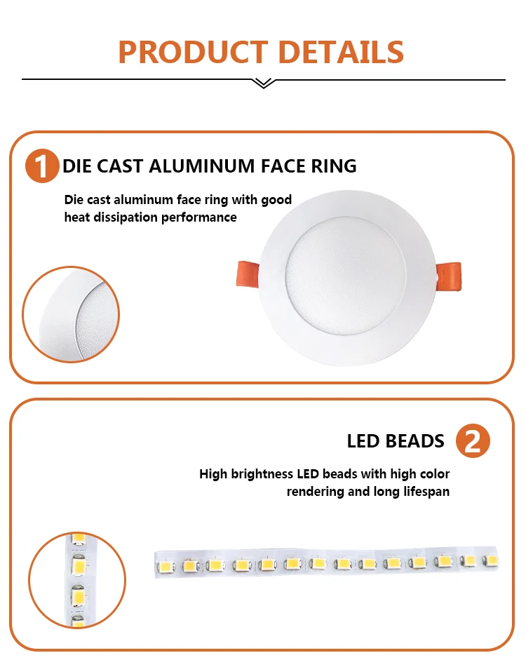 Intertek 12W Dimmable Slim Round LED Recessed Light ODM | Wholesale