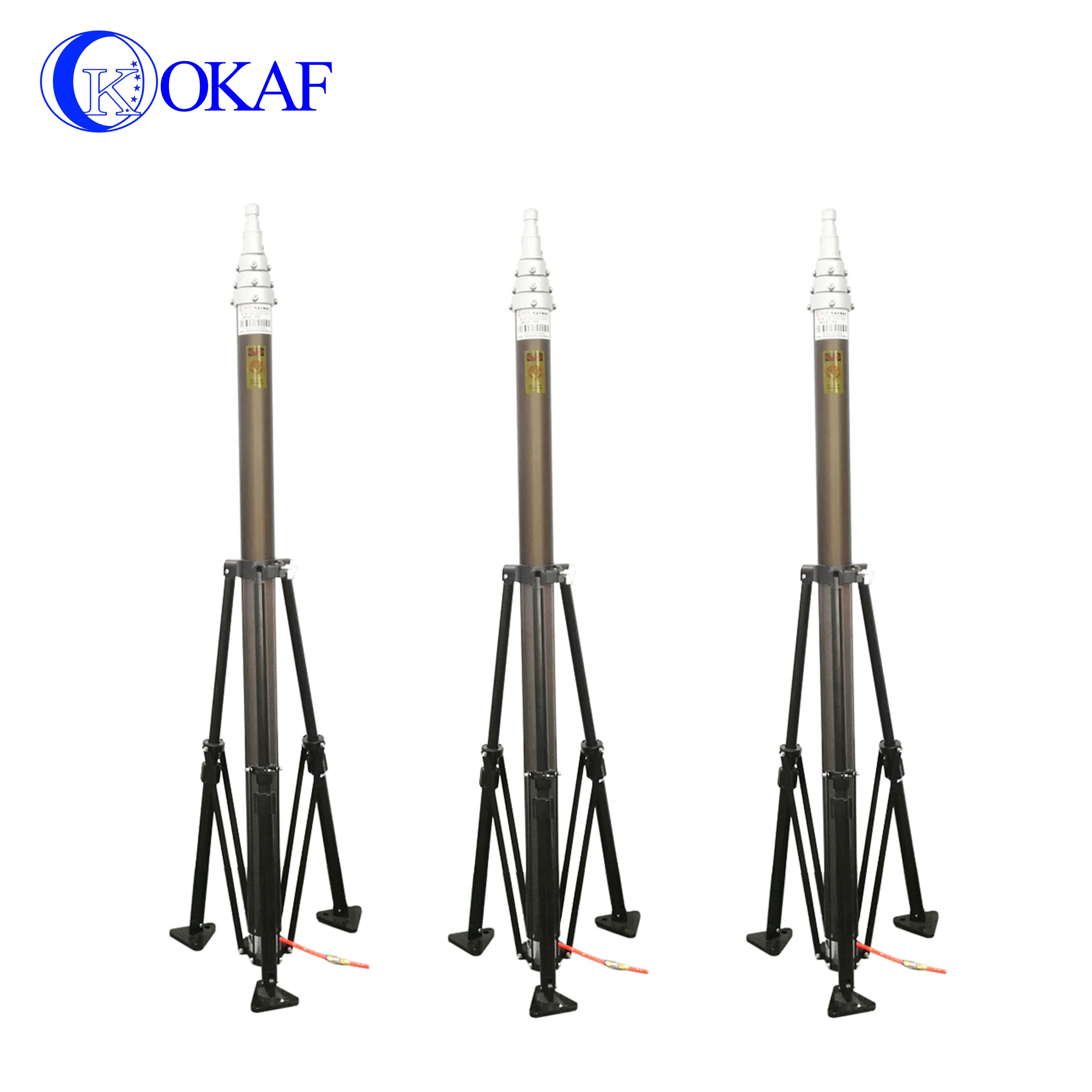 OKAF Pneumatic Mast - Ideal for Mobile Light and PTZ Cameras
