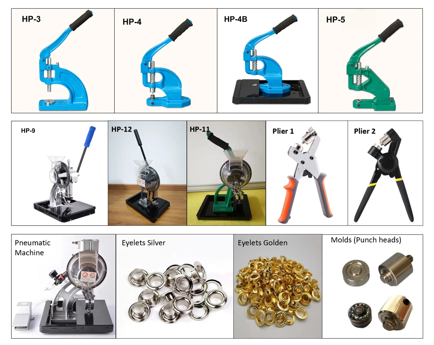 Automatic Pneumatic Eyelet Machine - Efficient & Durable