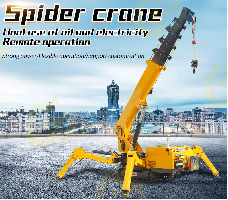 Rotary Arm Remote-controlled Crawler Crane Suitable For Small Space ...