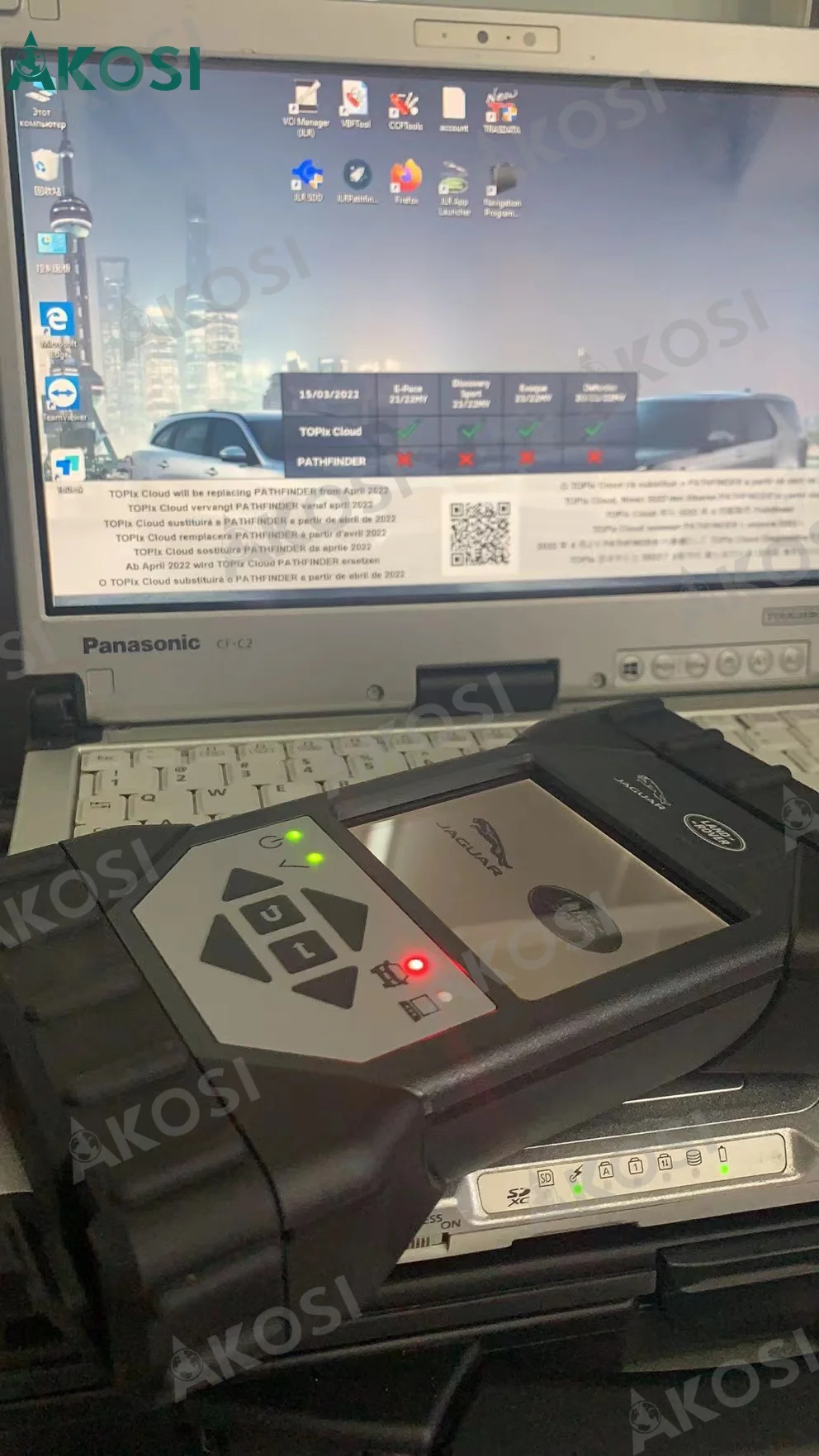 For Jlr Doip Vci Pathfinder Diagnostic & Programming Tool Plus Cf-c2 ...