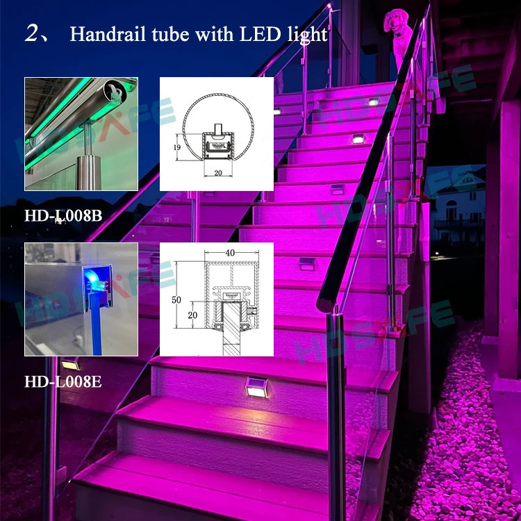 HDSAFE Outdoor Balcony Deck Railing Stainless Steel Seaside Villa ...