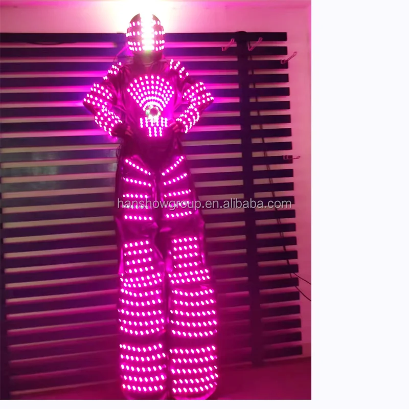 Nightclub Bar Stage Led Led Stilts Out Wine Dress Dance Performance ...