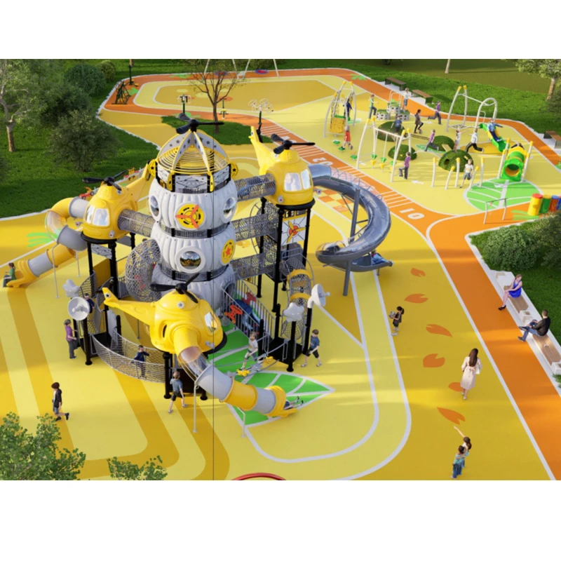 Childrens Game Set For Kids 2025 Slide Amusement Park Outdoor Skill ...