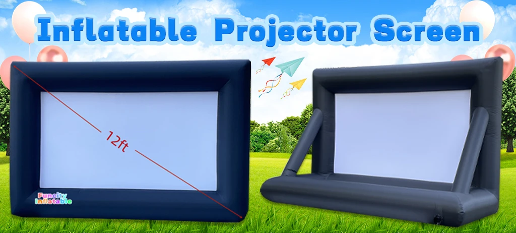 12ft 소형 크기 붙박이 공기 송풍기 팽창식 극장 영사기 스크린 팽창식 영화관 팽창식 텔레비젼 영사기 영화 스크린 Buy 풍선 프로젝터 영화 스크린풍선 영화 스크린
