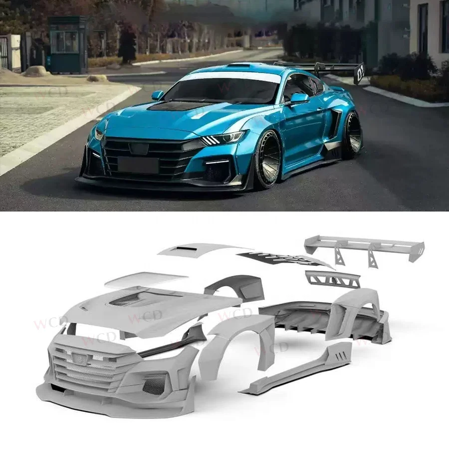Hight Quality M1 Wide Body Kit For Ford mustang 2018-2021 Front Bumper ...