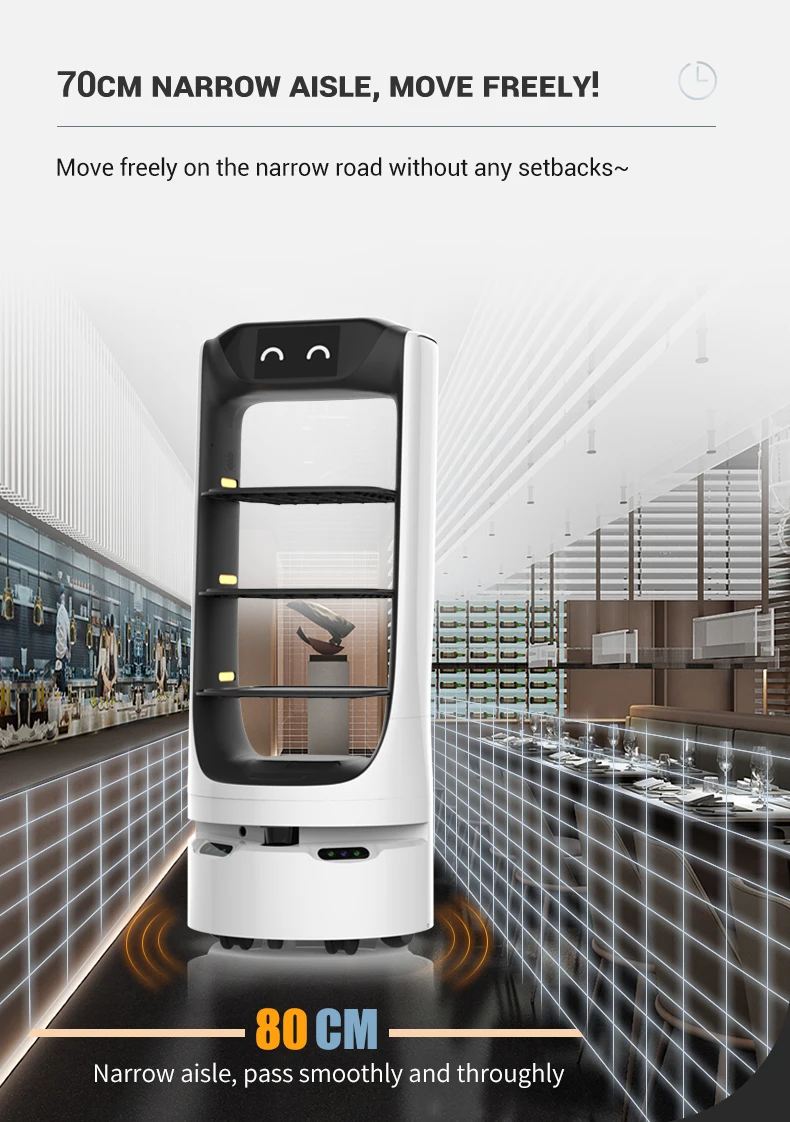 Restaurants Food Delivery Robot Unmanned Driving Robot Waiters ...