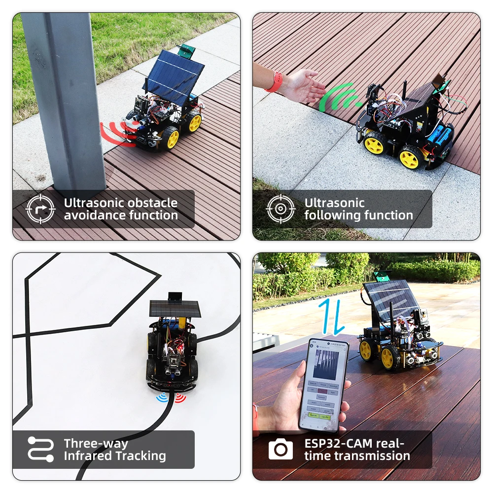 ESP32 Smart Robot Kit - DIY Arduino Robotics & Solar Tracker