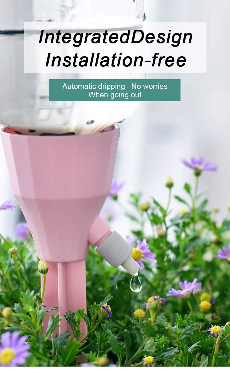 Garden Adjustable Self Watering Spike Plant Flower Cone Automatic Auto ...