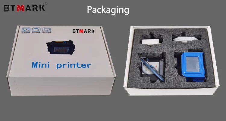 BTMARK Mini Printer - Portable Inkjet for Box Logo Printing