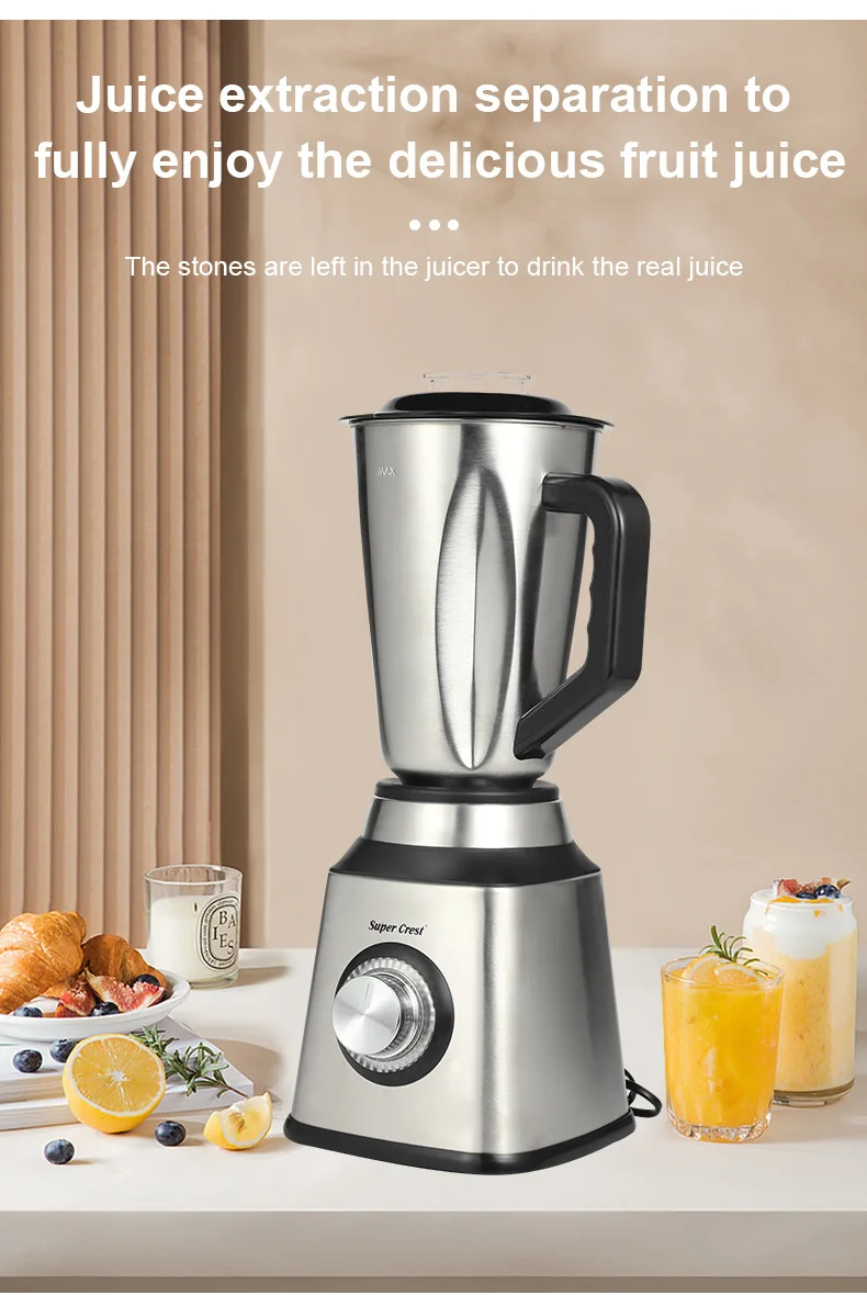 Household 2000ml Mini Electric Chopper Food Processor Multi Blender ...