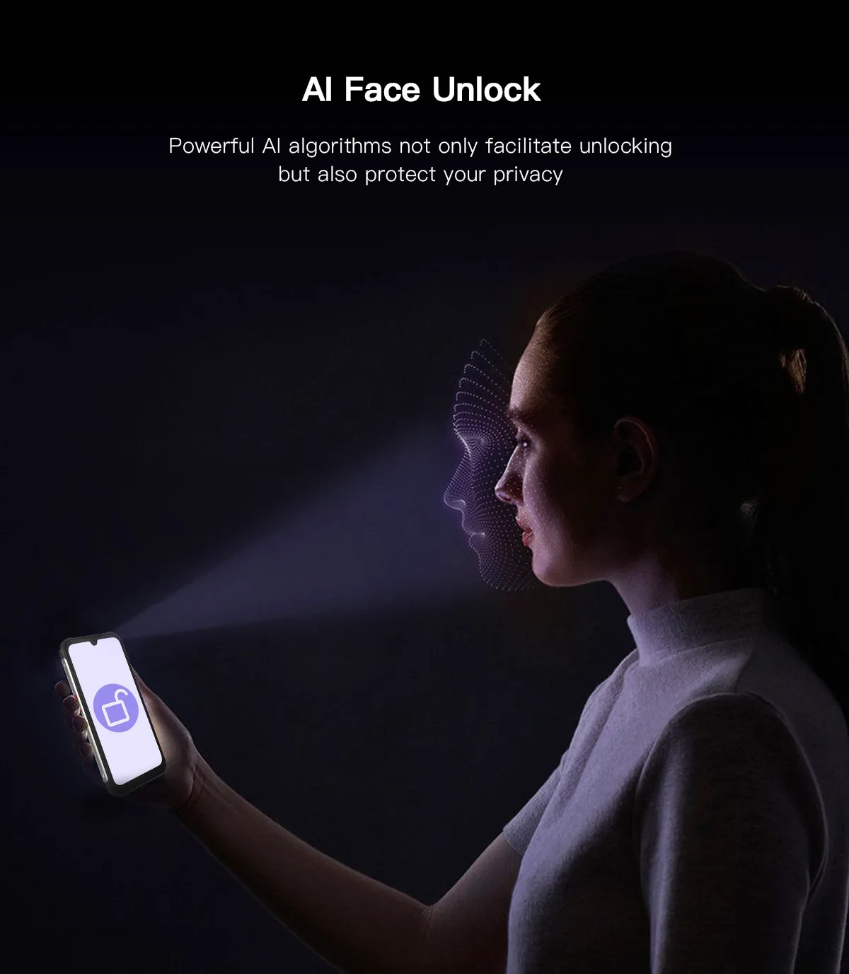 UNIWA W555 - 5.7 Inch IPS Screen Mobile Phone with Android 12