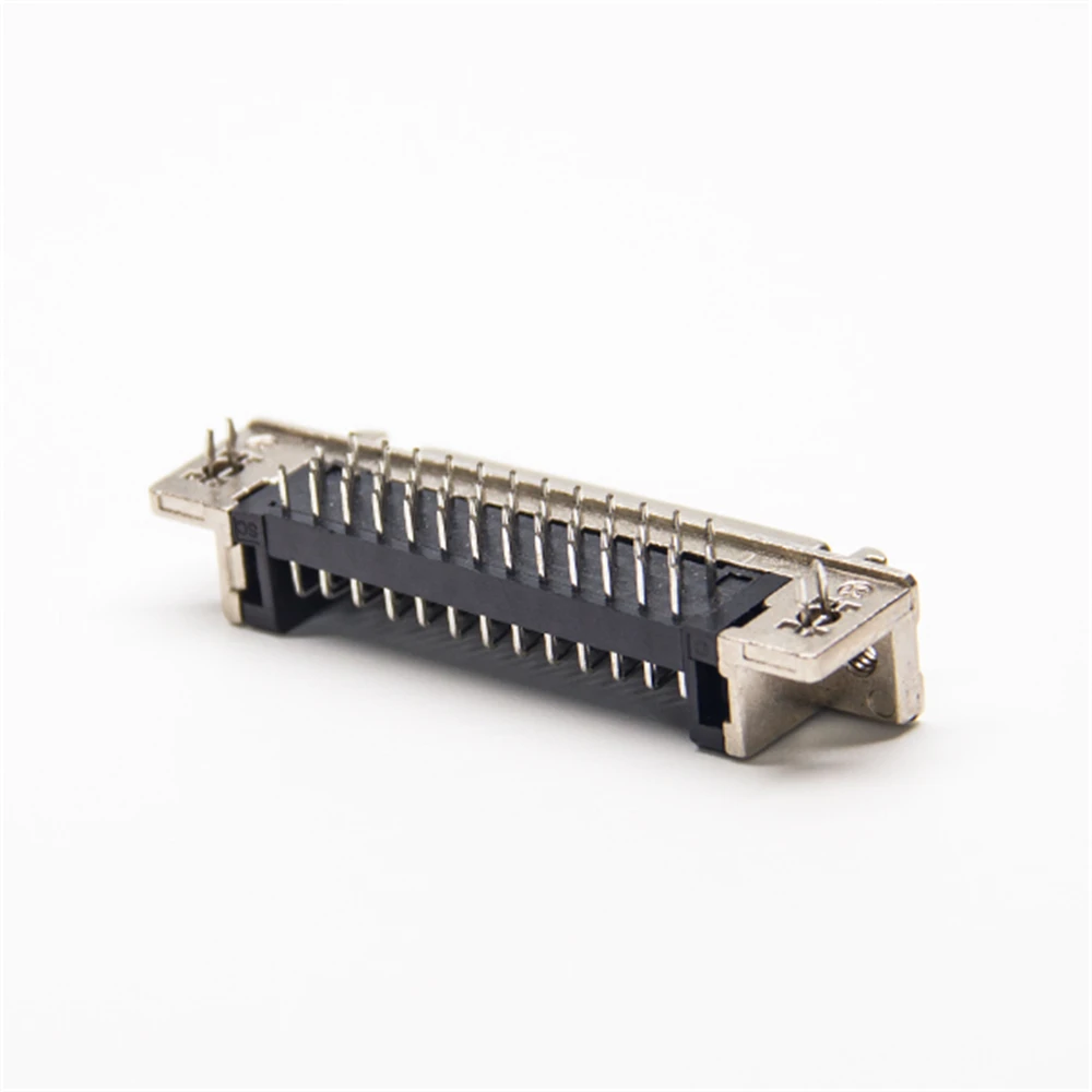 边缘安装68针SCSI连接器SCA 68针直间距VHDCI HPCN公，用于印刷电路板母0.8毫米68-SCSI 1.27毫米RGB音频和视频 ...