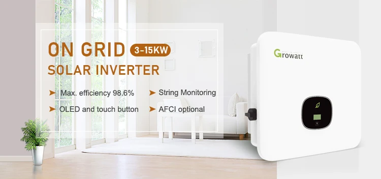 Growatt Inverter 3kw 5kw 8kw 10kw 12kw 15kw On Grid Growatt Mod ...