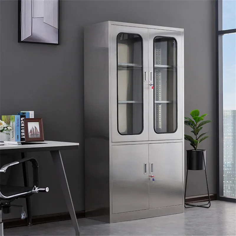 Lakshyo Filing Storage Cabinet 304/201 Stainless Steel Metal Storage ...