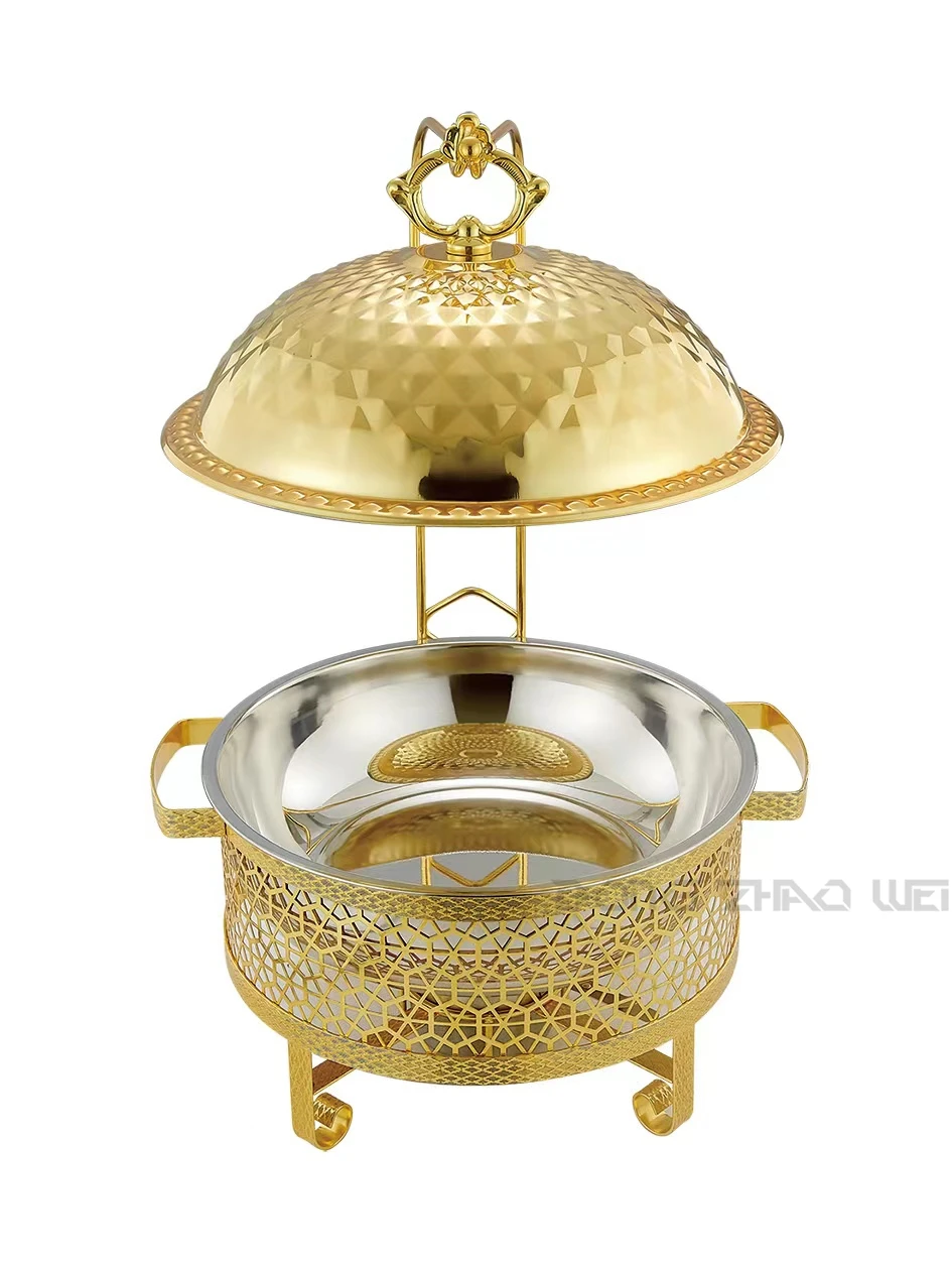 Dongzhao Wei Golden Chafing Dishes - Luxury & Efficiency