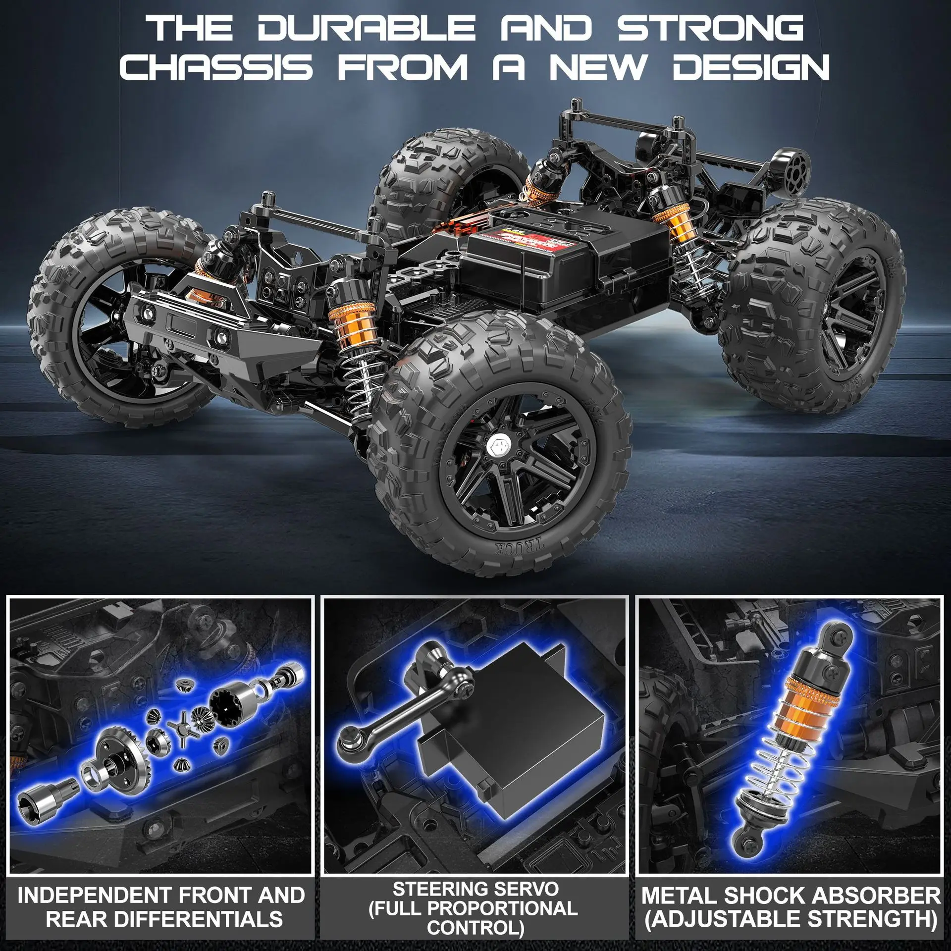 HOSPEED 1/14 RC Monster Truck - 40KM/H High-Speed Fun