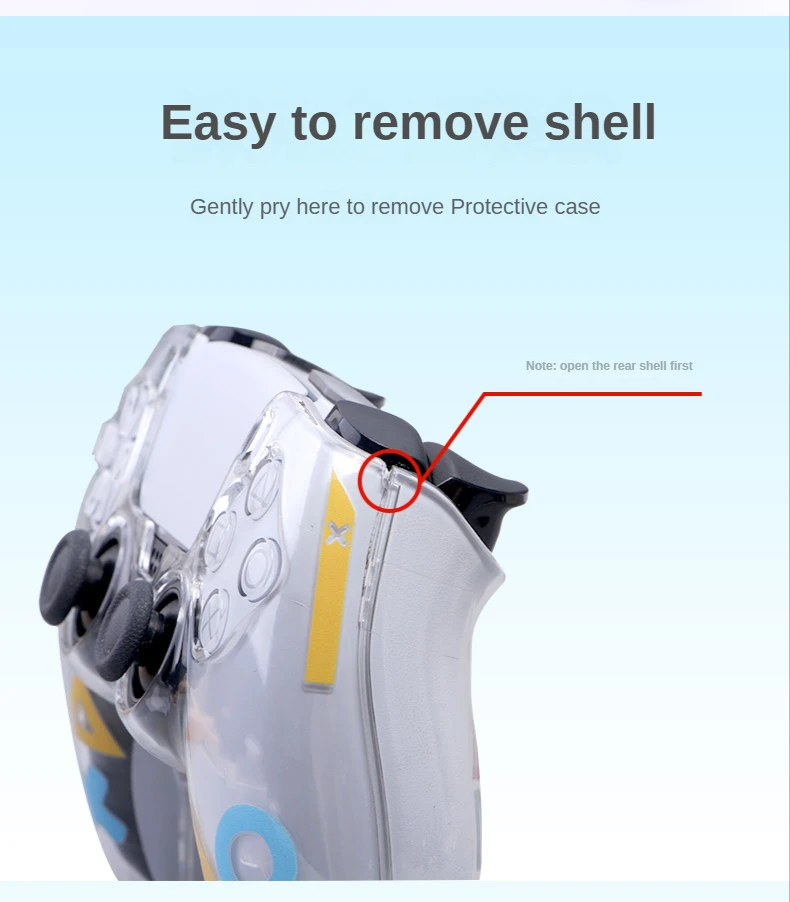 Game Controller Crystal Protective Sleeve Limited Theme Anti-Fall ...