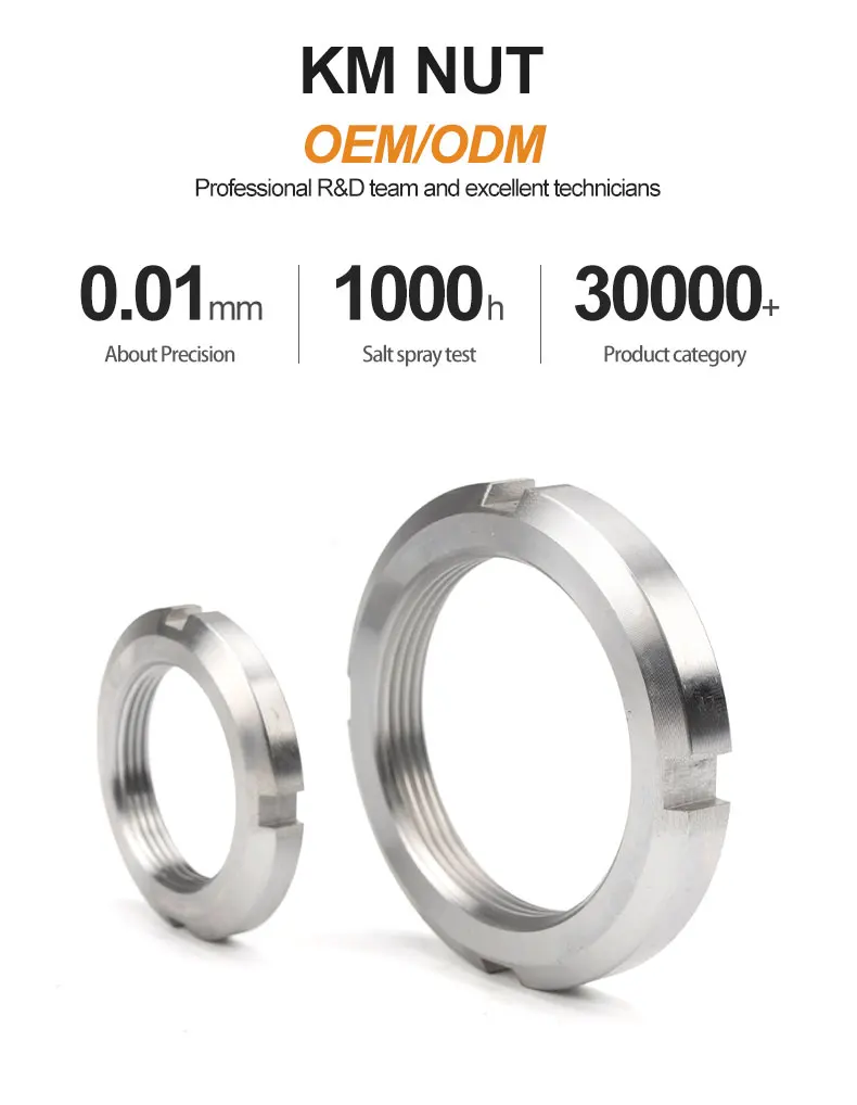 Din70825 Km Precision Din1804 Slotted Radial Shaft Lock Nut Din981 ...