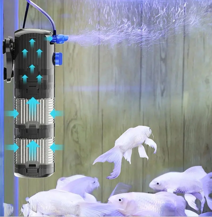 Cf Series Fish Tank Filter 3 In 1 Aquarium Internal Filter Submersible ...