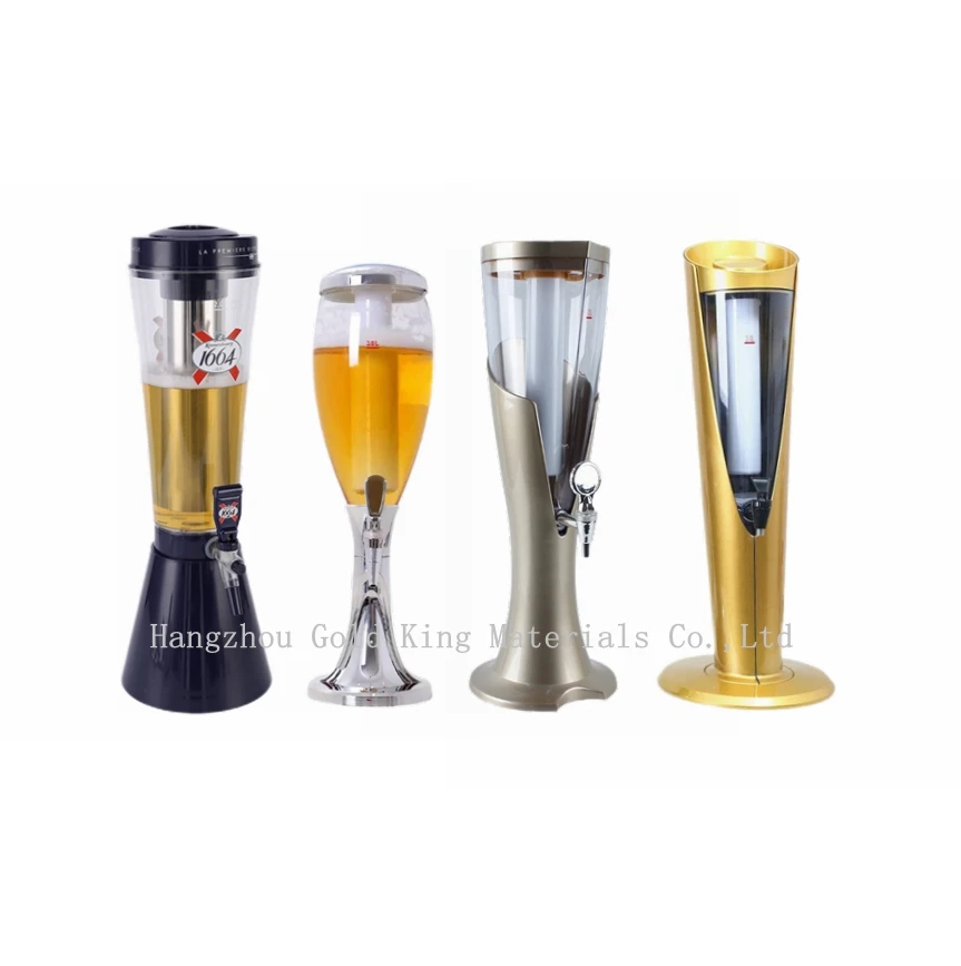 Factory 2.5L 3L 4L 5L Drink Dispenser Ice Tube Beer Tower Table Beer ...