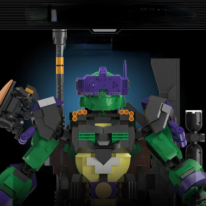 Wangao 288006 Genuine Purple Mecha Mecha Small Particle Assembly ...