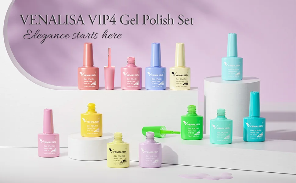 Venalisa UV Gel Polish - 60 Colors for Nail Art & Manicure