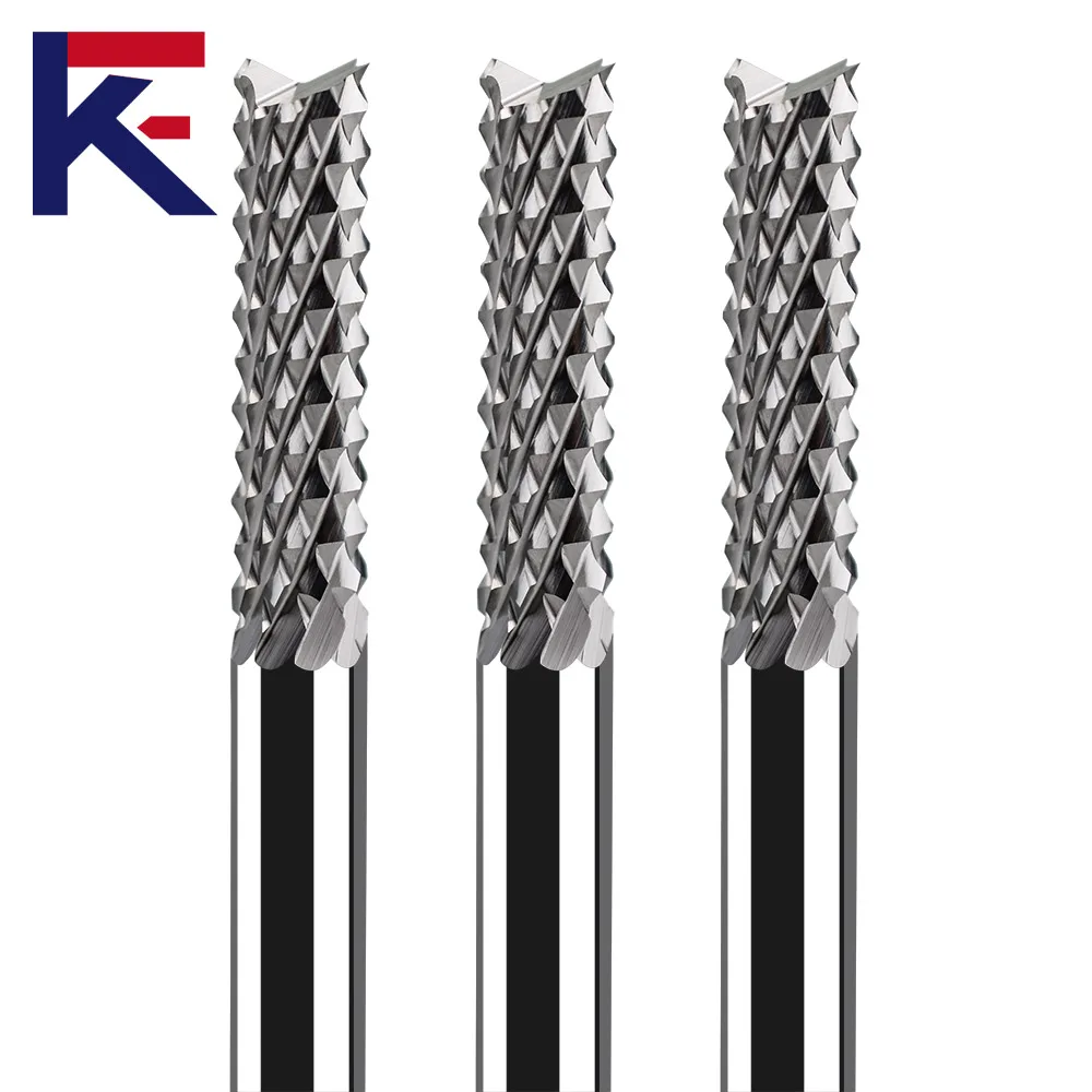 Kf Carbide Corn Milling Cutter For Pcb Corn End Mill With Coating Cnc ...