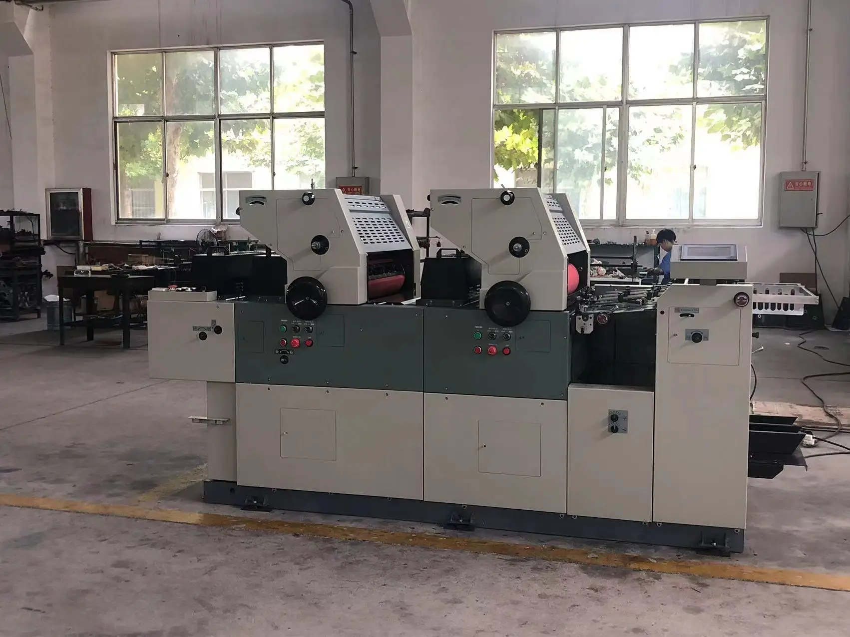 A4 Size Offset Printing Machine Double Colors Offset Printing Machine ...