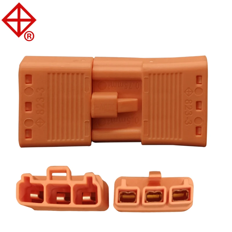 3 Pin Quick Disconnect Plug Connector - 18-20AWG Electrical Connector, OEM