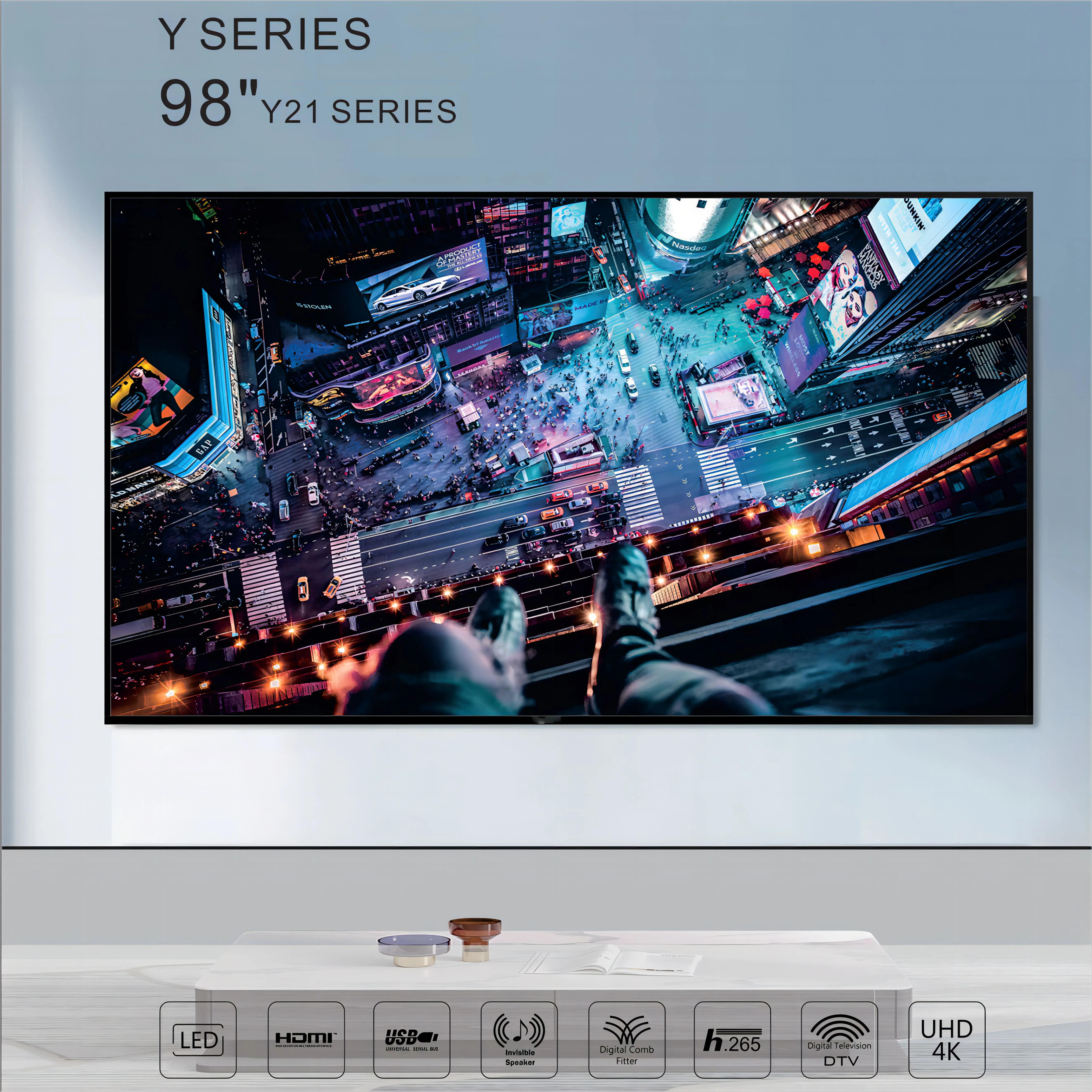 Y Series Full Screen Uhd 4k 70-inch Led Tv With Smart Tv With Digital ...