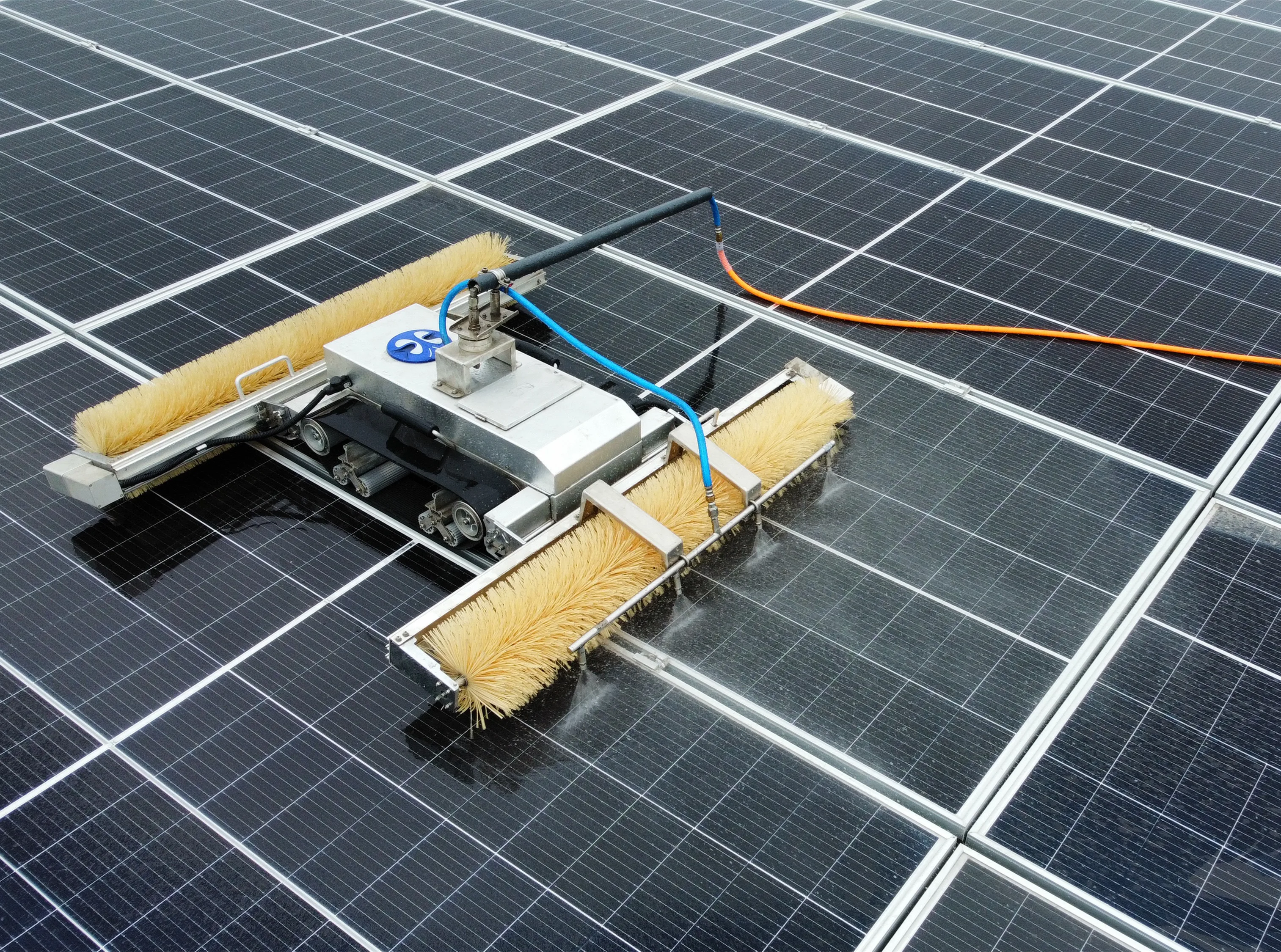 Autonomous Ai Detective Navigation Automatic Solar Panel Cleaning Robot ...