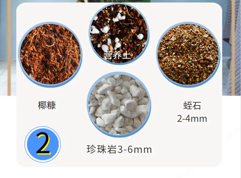 Mixed Nutrient Soil Coconut Shell Brick Ceramsite Flower Pot ...