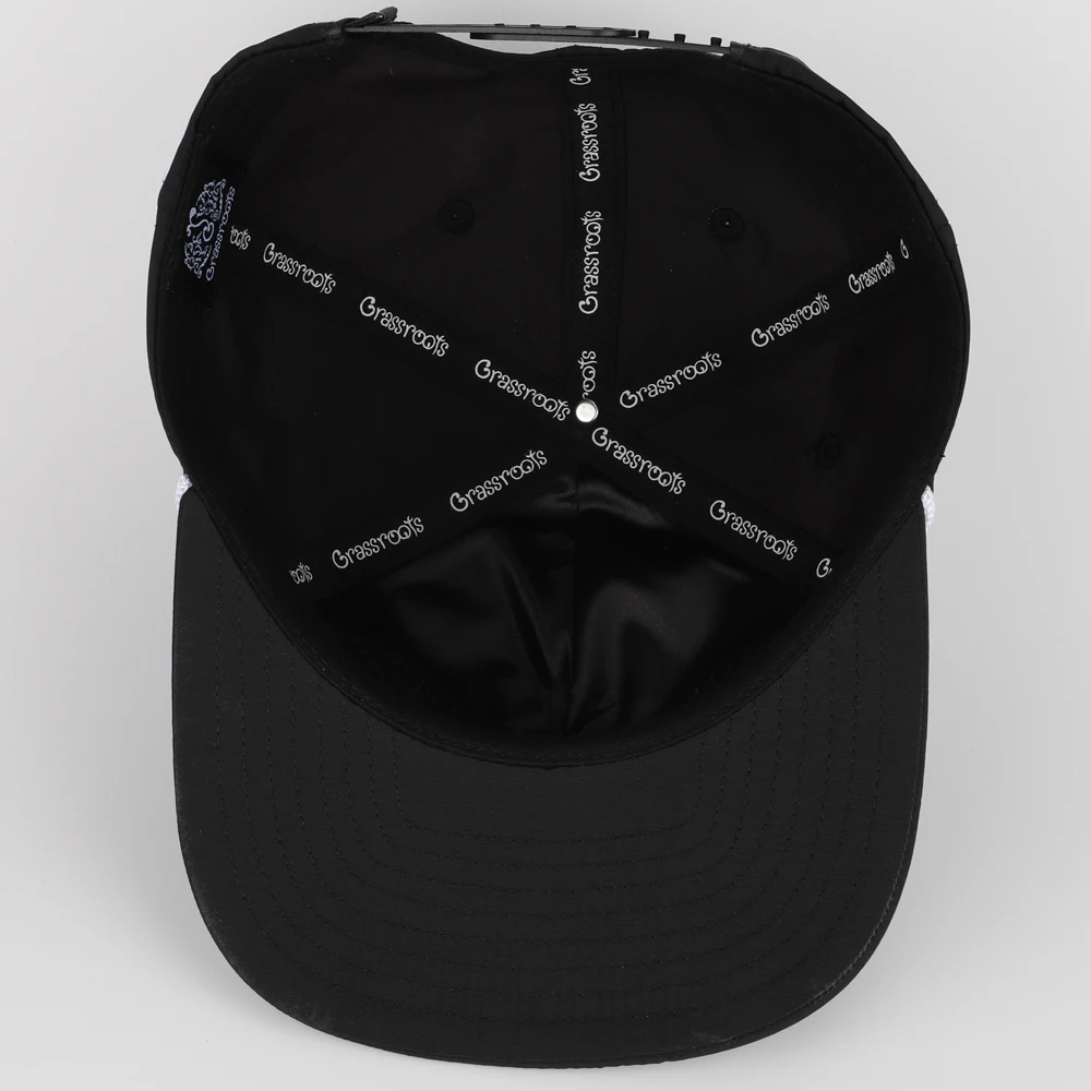 Custom High Quality Unstructured 5 Panel Flat Bill Blank Snapback Hat ...