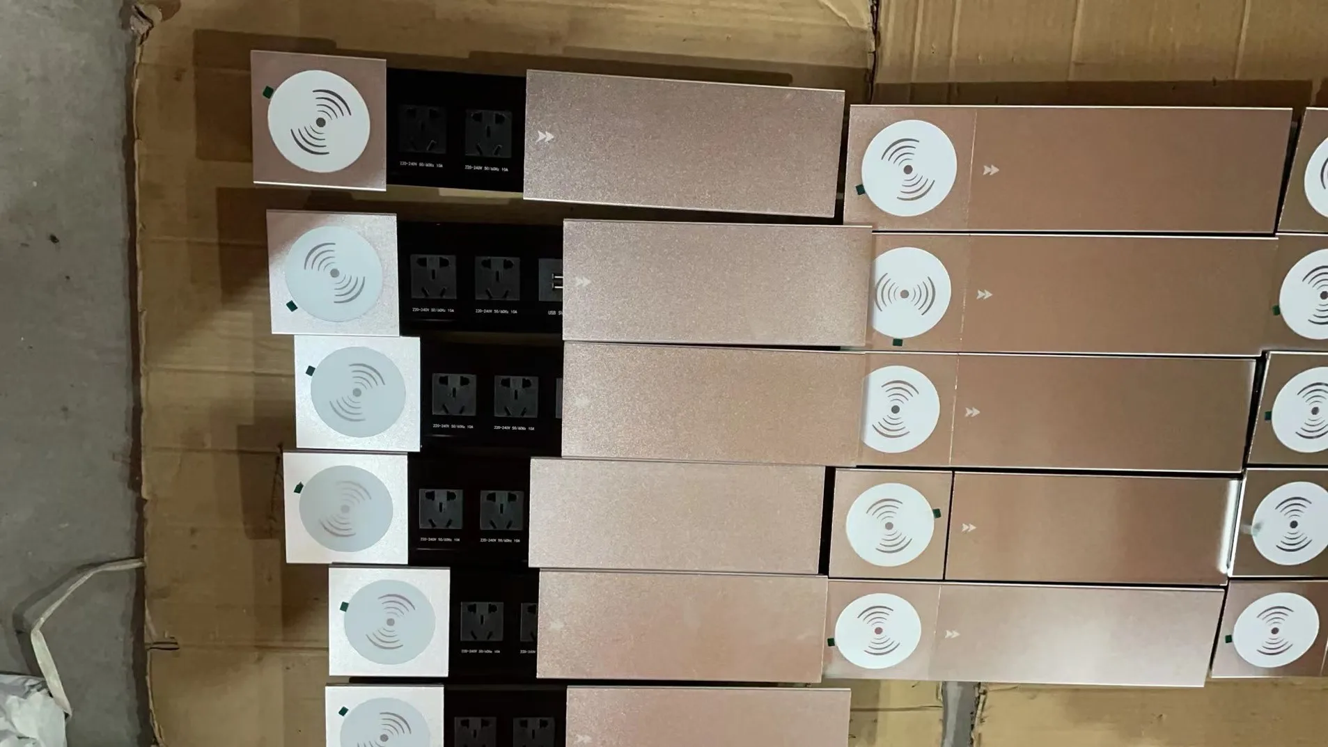 Office Desk Flushed Mounted Universal Electric Power Wireless Charger ...